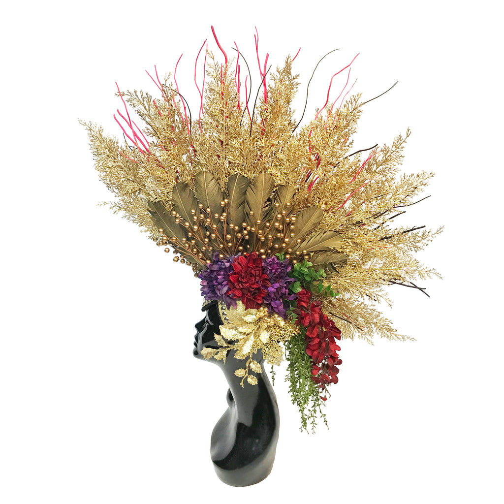 Warrior Headdress, gold – Anja Yamaji