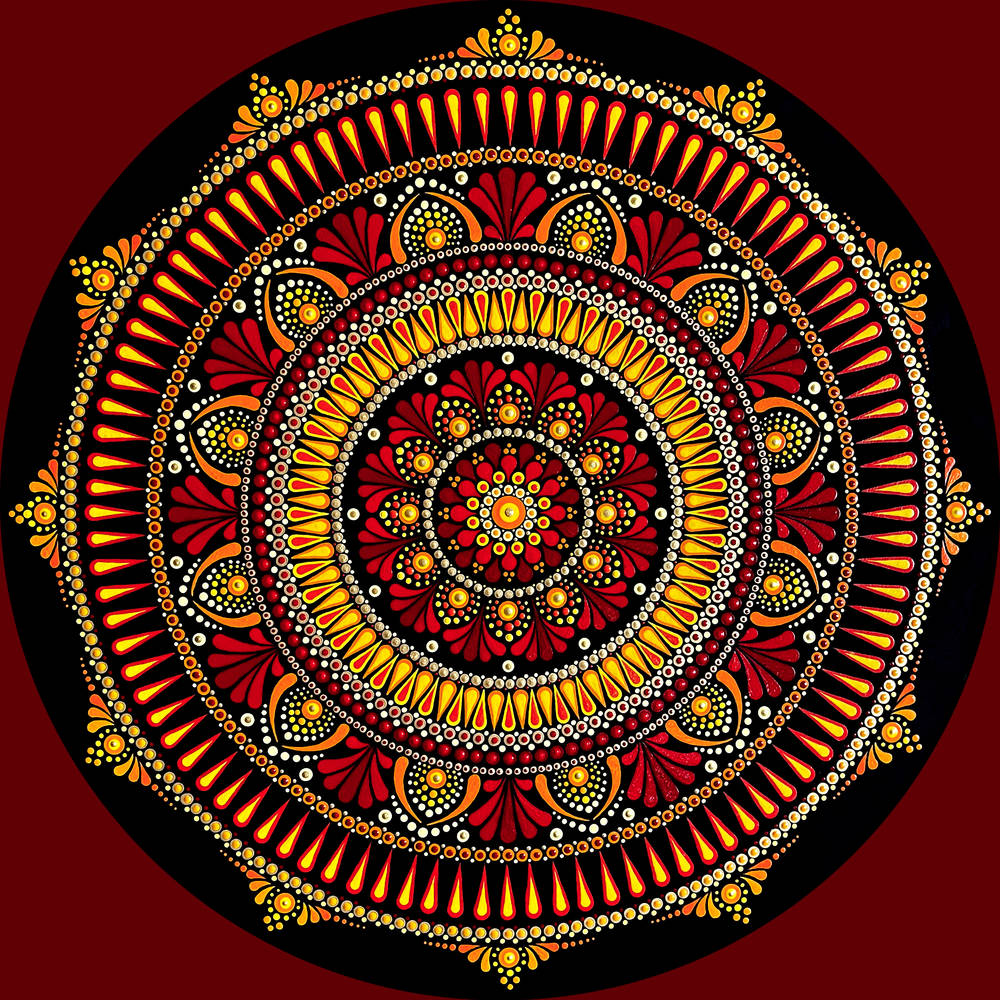 Mandala Art Painting "Unbreakable" by Anja Yamaji